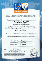 Certificates Proxitron